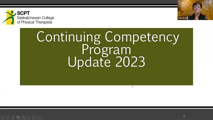 SCPT Continuing Competency Program Update 2023