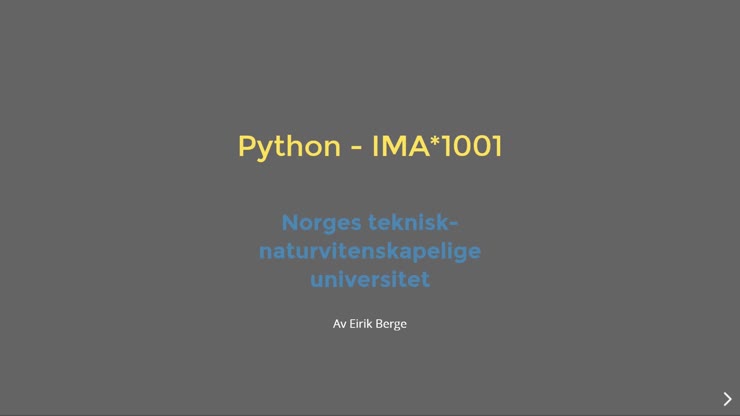 Python Time 1 - Grunnleggende Python