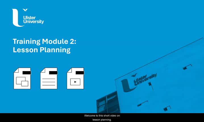 Training Module 2 - Lesson Planning (With English Subtitles)