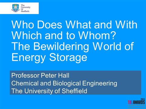 Who Does What and With Which and to Whom? Professor Peter Hall