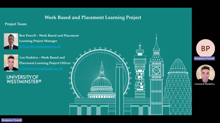 Work-Based and Placement Learning