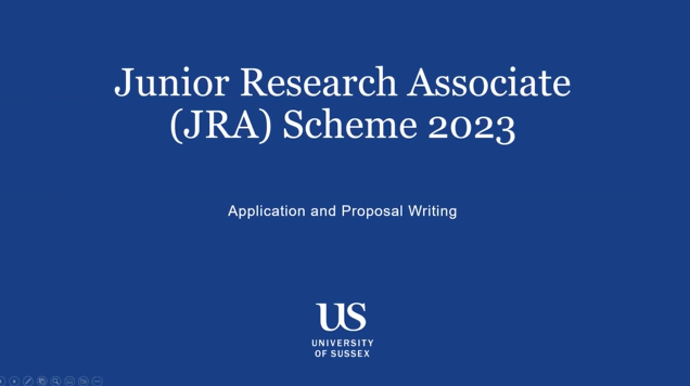 JRA Application Writing Webinar