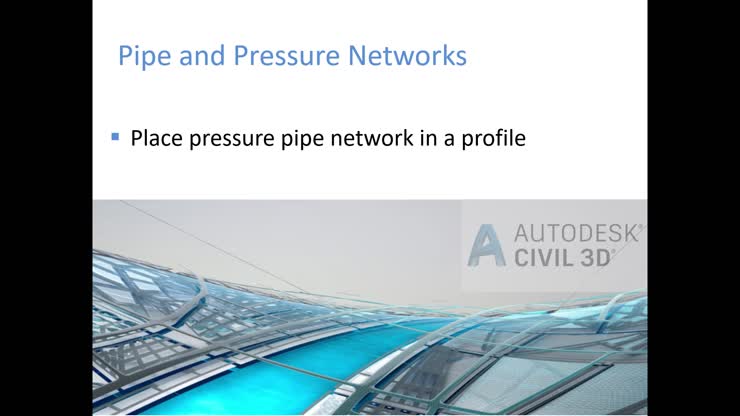 73 Place pressure pipe network in a profile