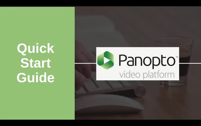 Panopto Quick Guide