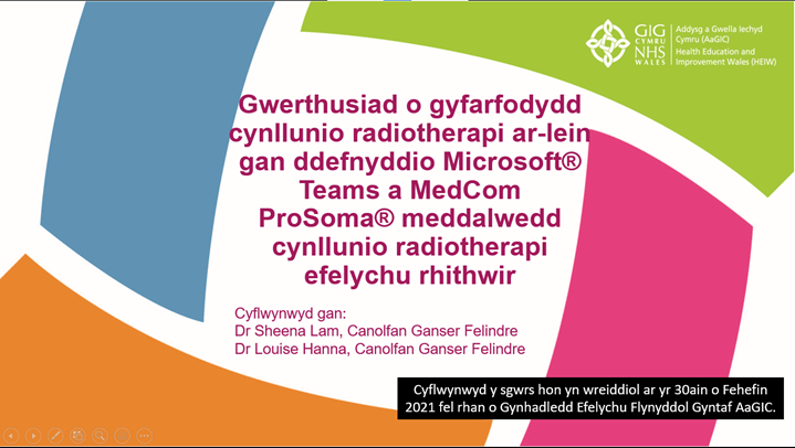 Radiotherapy planning - Welsh