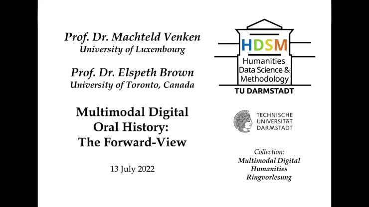 MDOH: The Forward-View with Machteld Venken and Elspeth Brown Prof. Dr ...