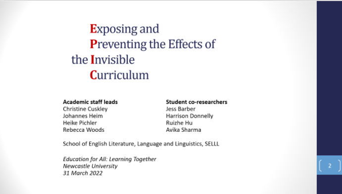 G.56 14:05 EPIC: Exposing and Preventing effects of the Invisible ...