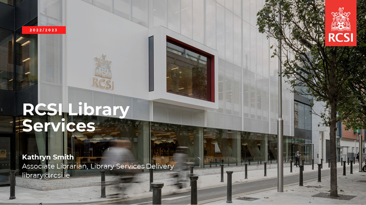 Orientation Session: Introduction to Library Services for Pharmacy and Advanced Therapeutic ...