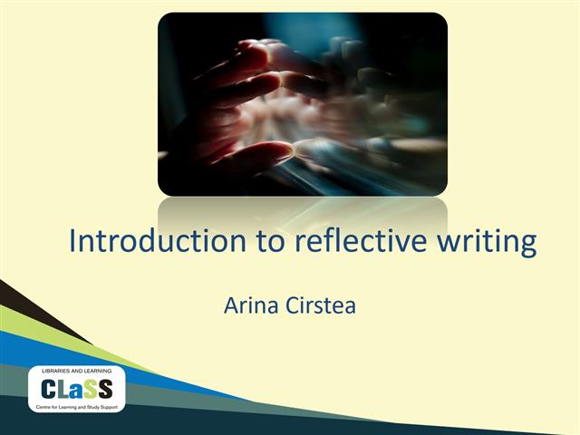 Introduction to reflective writing