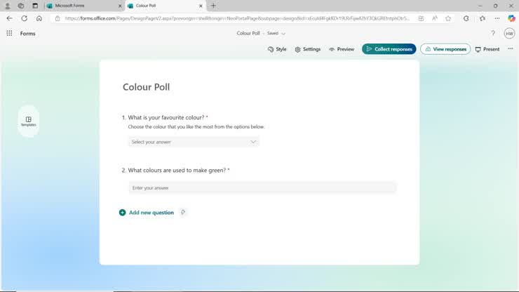 4. Customising Settings in Microsoft Forms