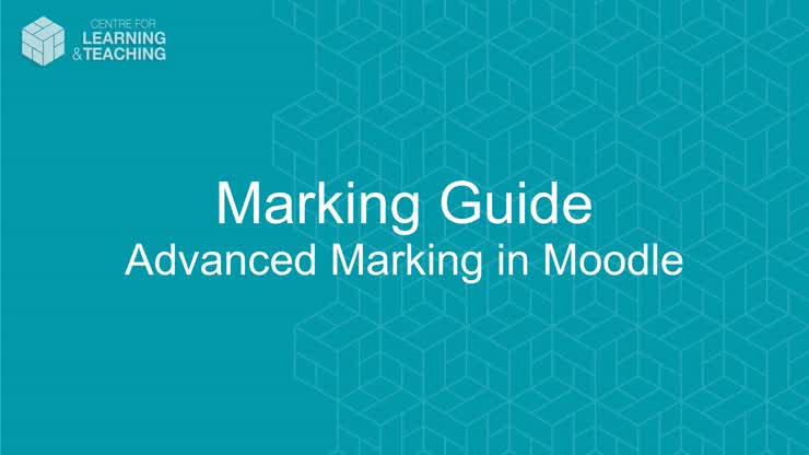 Moodle - Marking Guide
