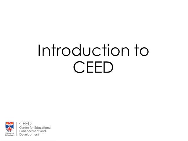 Short Introduction to CEED