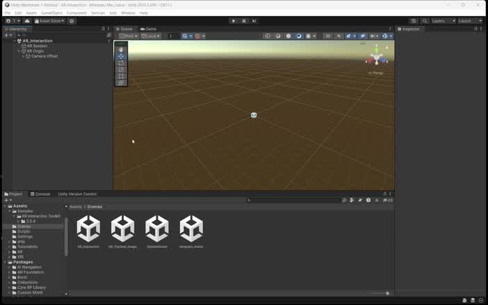 unity ar - interactor