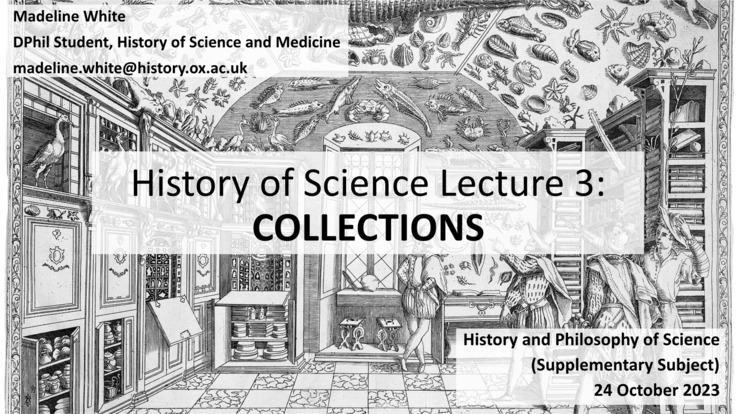 3) History of Science: Collections