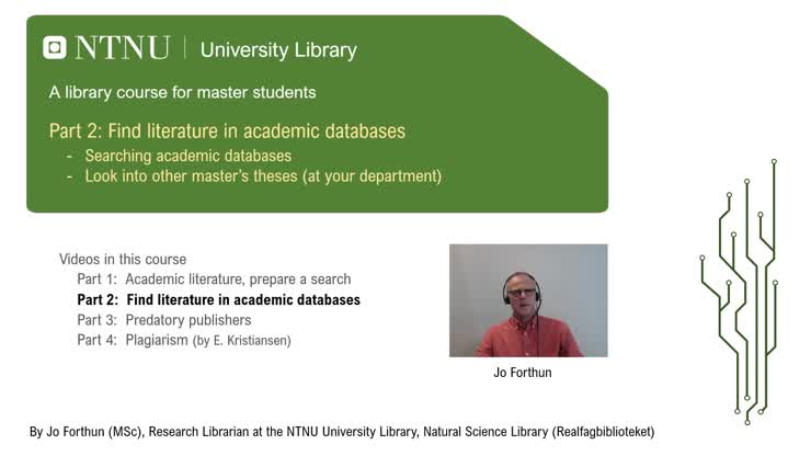 2 Academic databases: examples from Oria and Web of Science