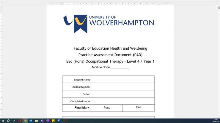 Practice Assessment Document (PAD) Video for Practice Educators