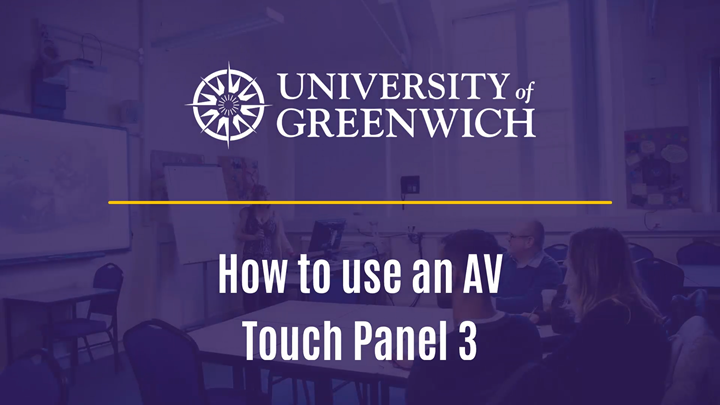 How to use an AV Touch Panel 3