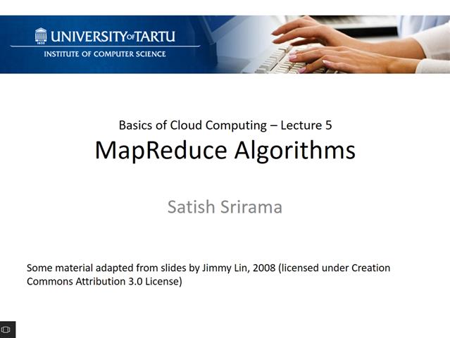 Map Reduce Algorithms