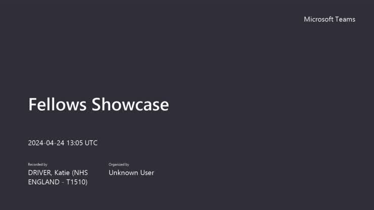 Fellows Showcase