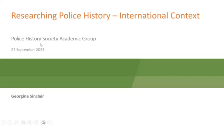 Police History Society Academic Group - Researching Police History