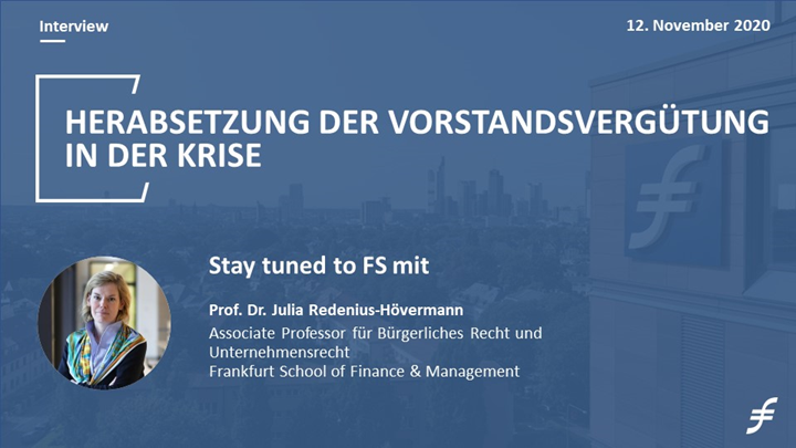 Stay tuned to FS | Interview mit Prof. Dr. Julia Redenius-Hövermann ...