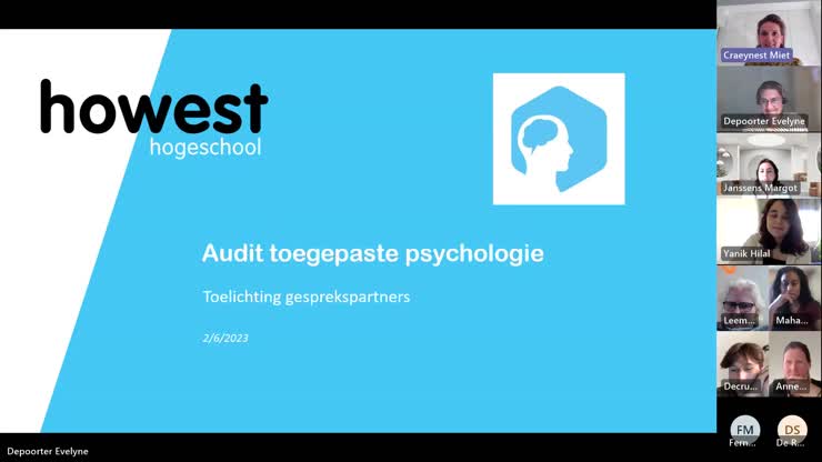 Toelichting AUDIT Bachelor Toegepaste Psychologie Howest_studenten ...