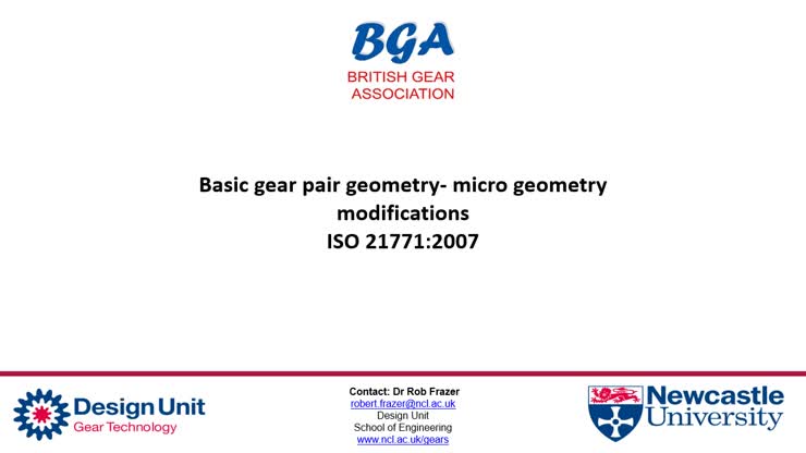 14.1 Basic gear pair geometry micro geometry v0.0