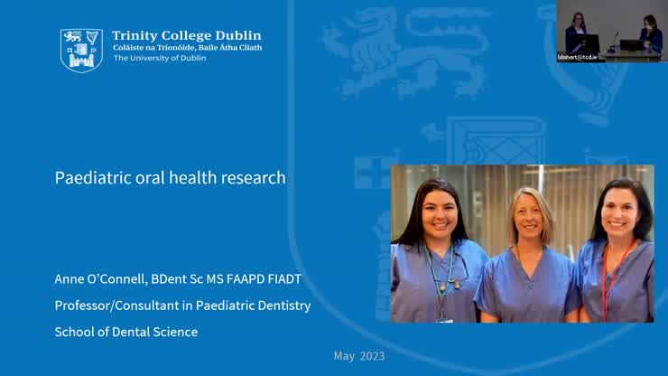 Prof Anne O'Connell, Head of Paediatric Dentistry, School of Dental Science