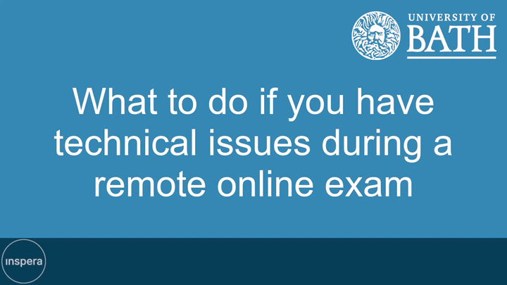 What to do if you have technical issues