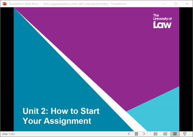 2022 PG Preparation - Unit 2 Introduction