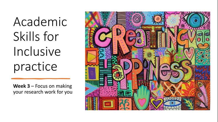 Week 3 - Academic Skills lecture