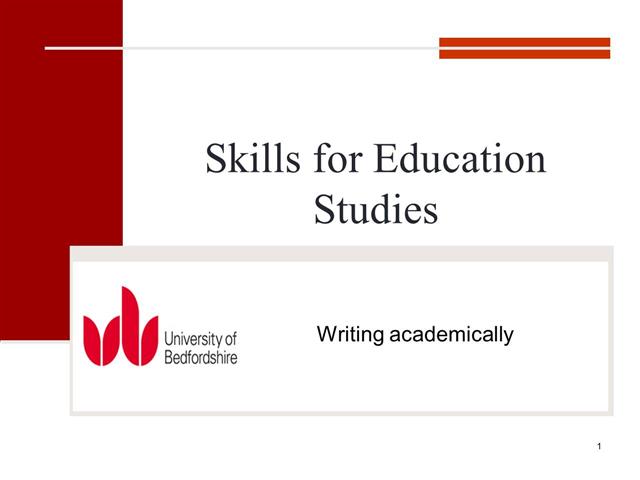 Writing Academically