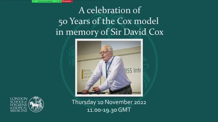 A celebration of 50 Years of the Cox model in memory of Sir David Cox