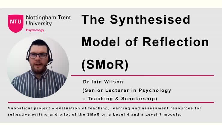 Synthesised model of reflective writing detailed video