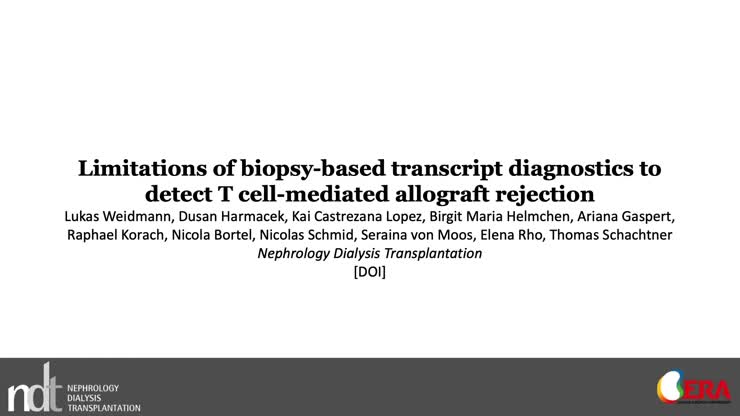 Limitations of biopsy-based transcript diagnostics to detect T cell ...