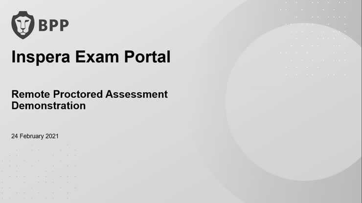 Inspera Demo: 1. Introduction & System Test