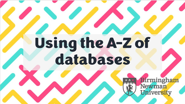 Using the A-Z databases