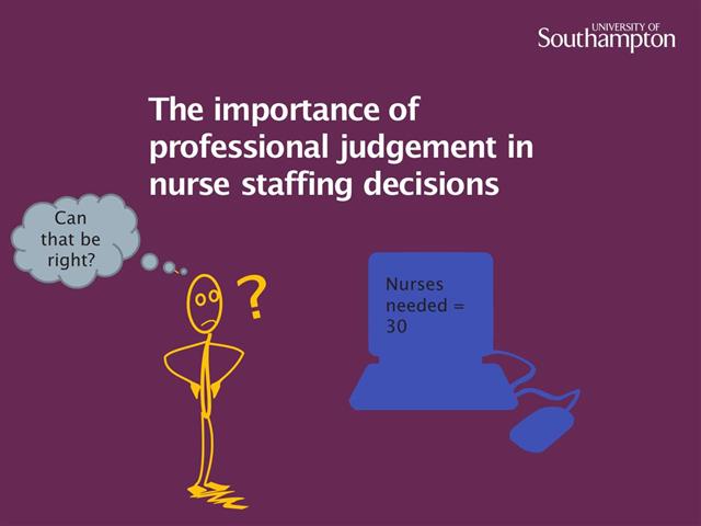 The importance of professional judgement in nurse staffing decisions