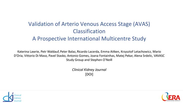 Validation of Arterio Venous Access Stage (AVAS) Classification A ...