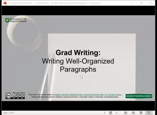 Writing Well-Organized Paragraphs
