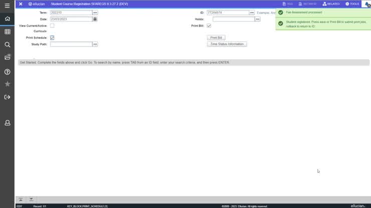 In Year Suspension Banner Process