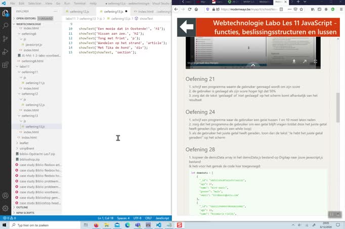 Labo 11 JS oefening 21