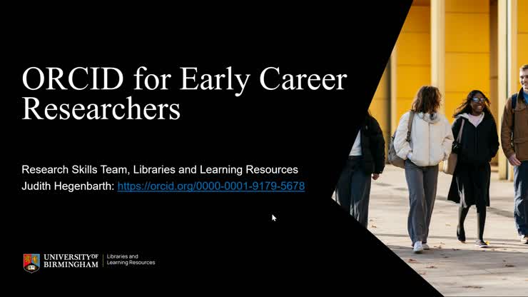 ORCID for Early Career Researchers