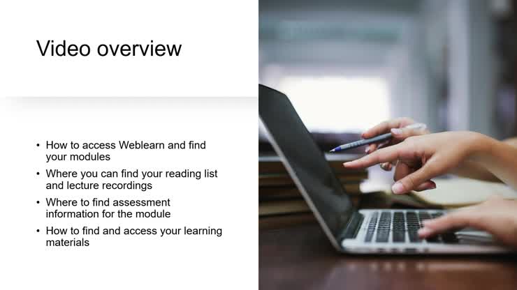 Get Started with Weblearn