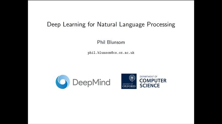 Deep NLP Lecture 1a: Introduction