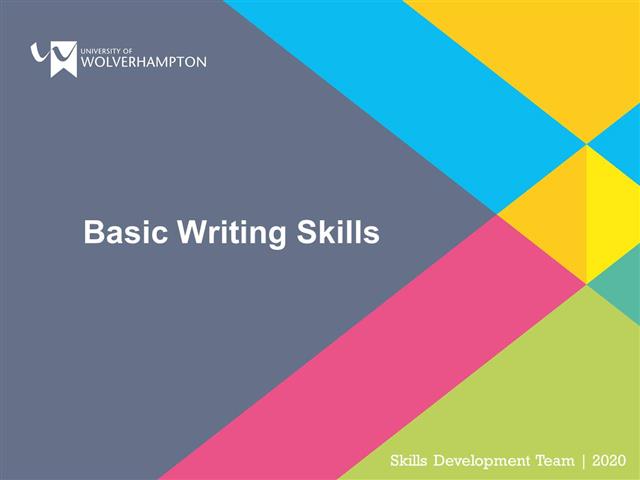 Basic Writing Skills