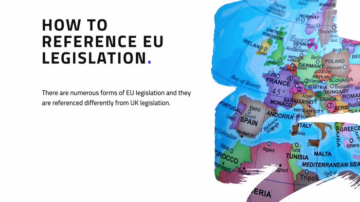 How to reference EU legislation