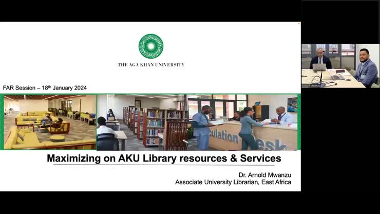 Maximizing on AKU Library Resources & Services