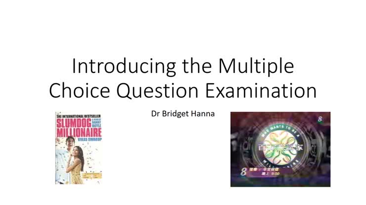 Introducing the Multiple Choice Question Examination BH