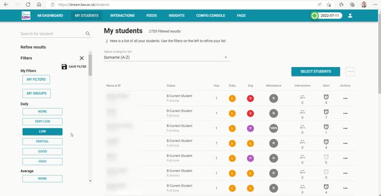 Applying and Saving Filters